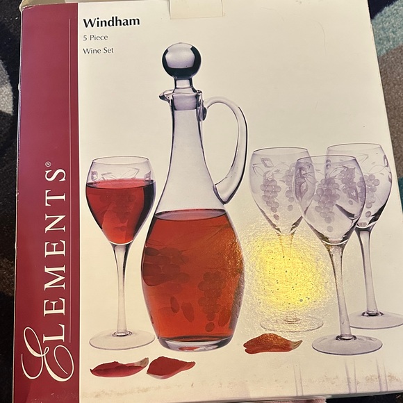 Windham Elements | Dining | Element Windham 5piece Wine Set Clear ...